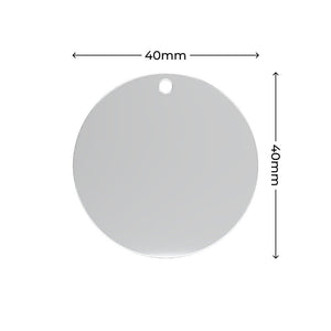 Stainless Steel Round Tag for Engraving